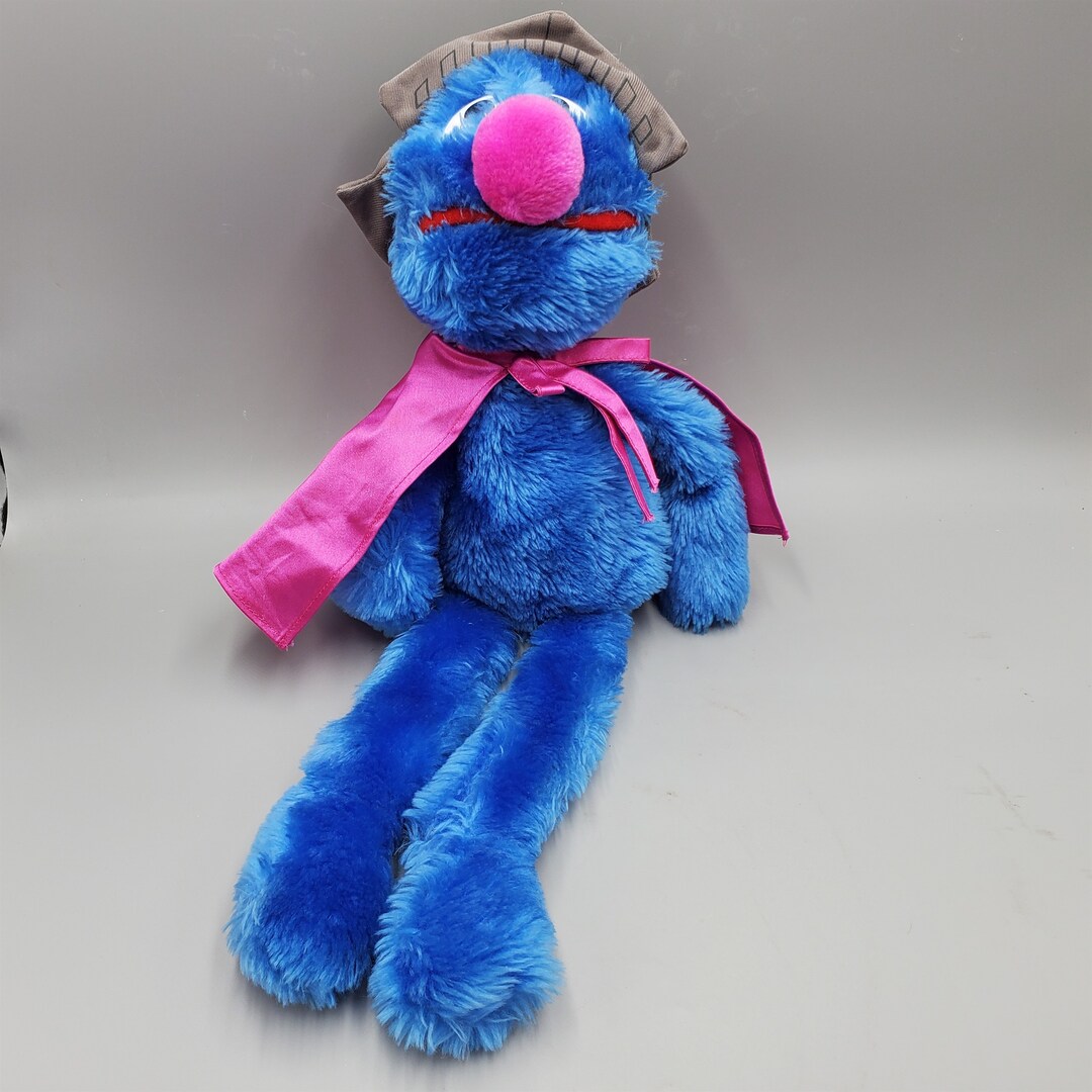 Super Hero Grover Plush Doll With Cape Sesame Street Applause 18 Inch ...