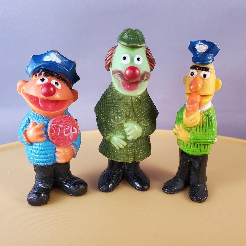 Police Car Playset Figure Sesame Street Questor Muppet Miniature ...