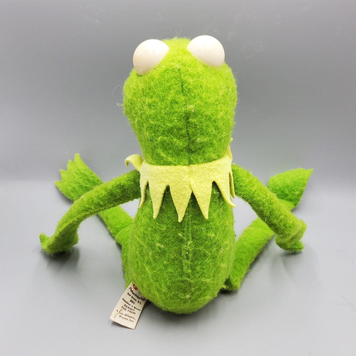 Muppets Kermit Plush Stuffed Animal Doll 850 Fisher Price Vintage - Etsy