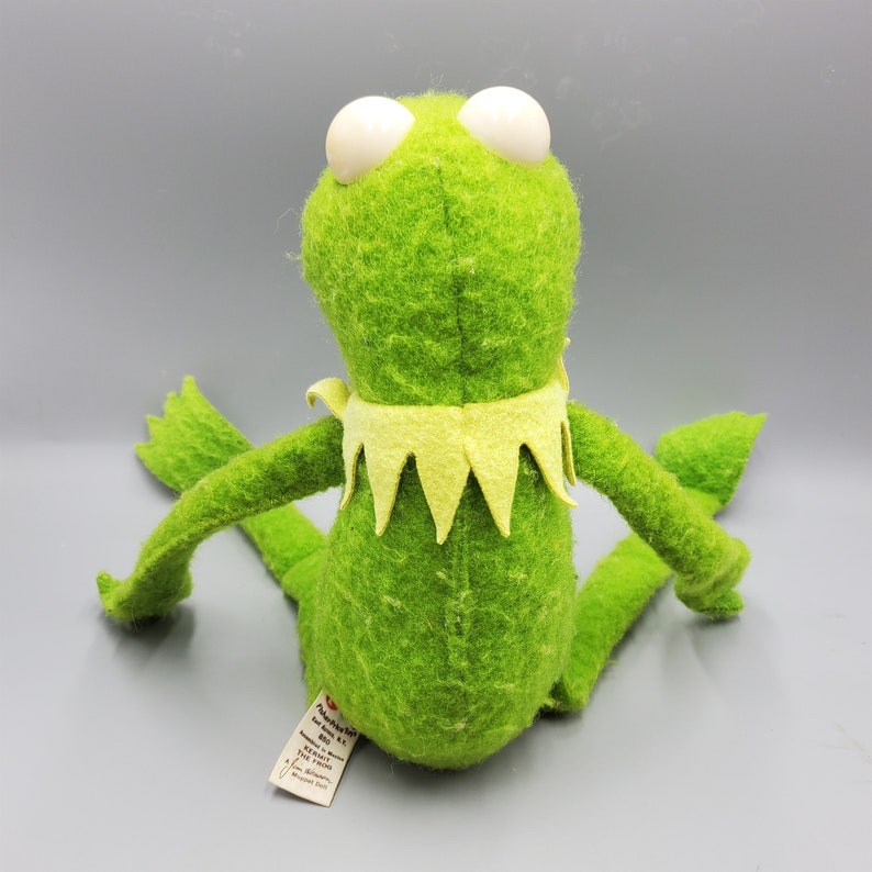 Muppets Kermit Plush Stuffed Animal Doll 850 Fisher Price Vintage - Etsy