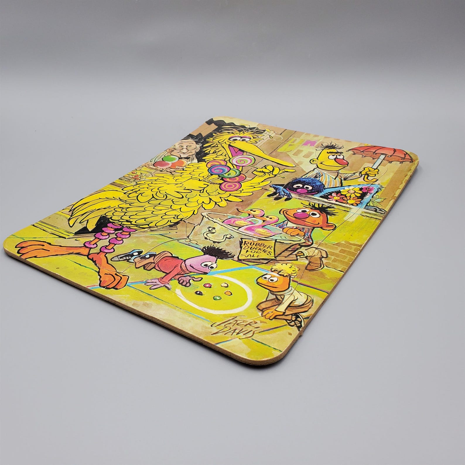 Vintage Sesame Street Jack Davis Frame Tray Puzzle Hoopers Store Topper ...