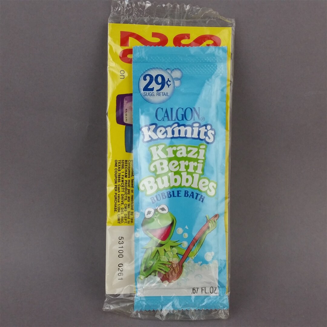 Kermit Krazi Berri Bubbles Bubble Bath Muppets Calgon - Etsy