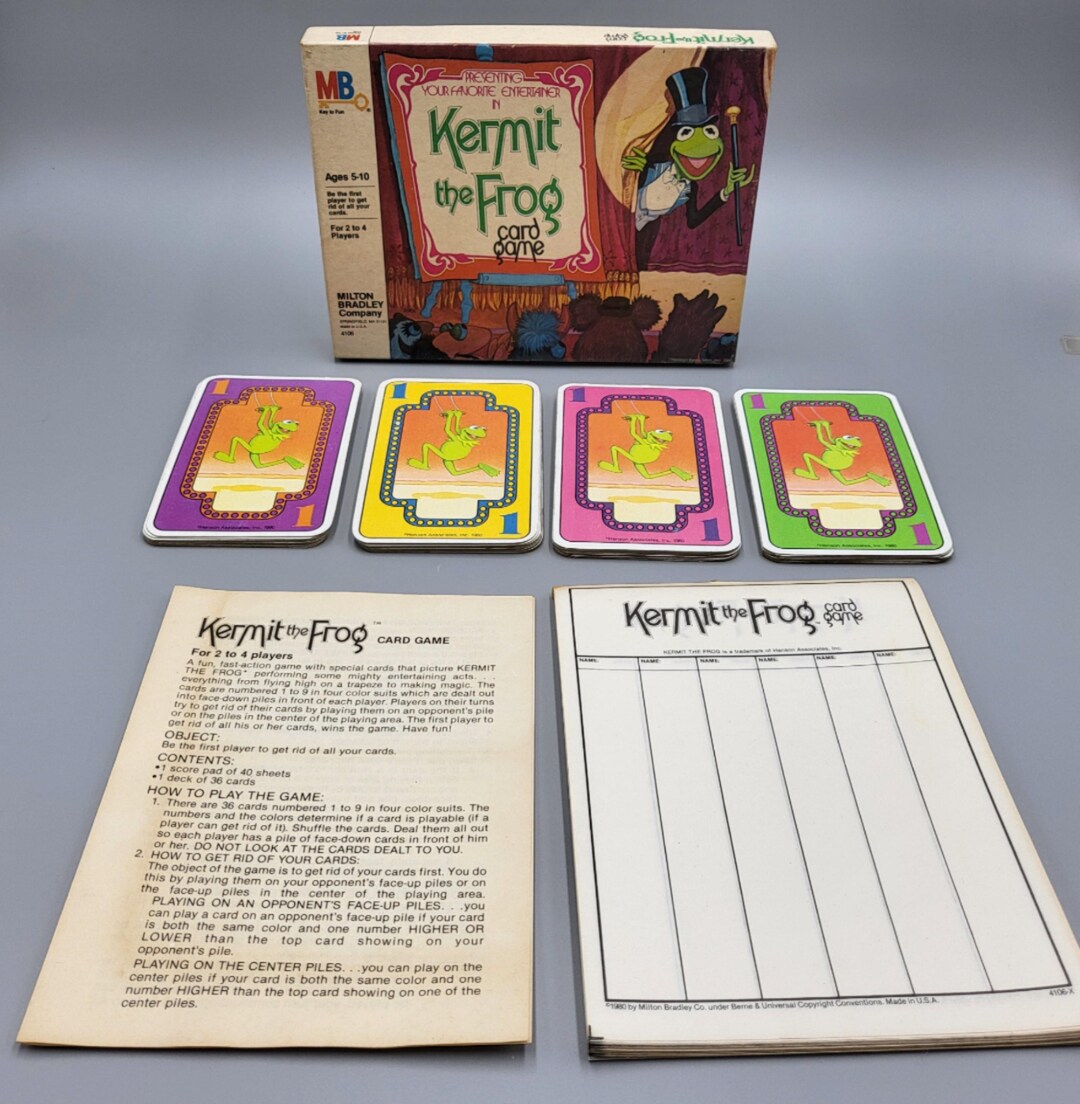 Muppets Kermit the Frog Card Game With Collectible Cards Complete ...