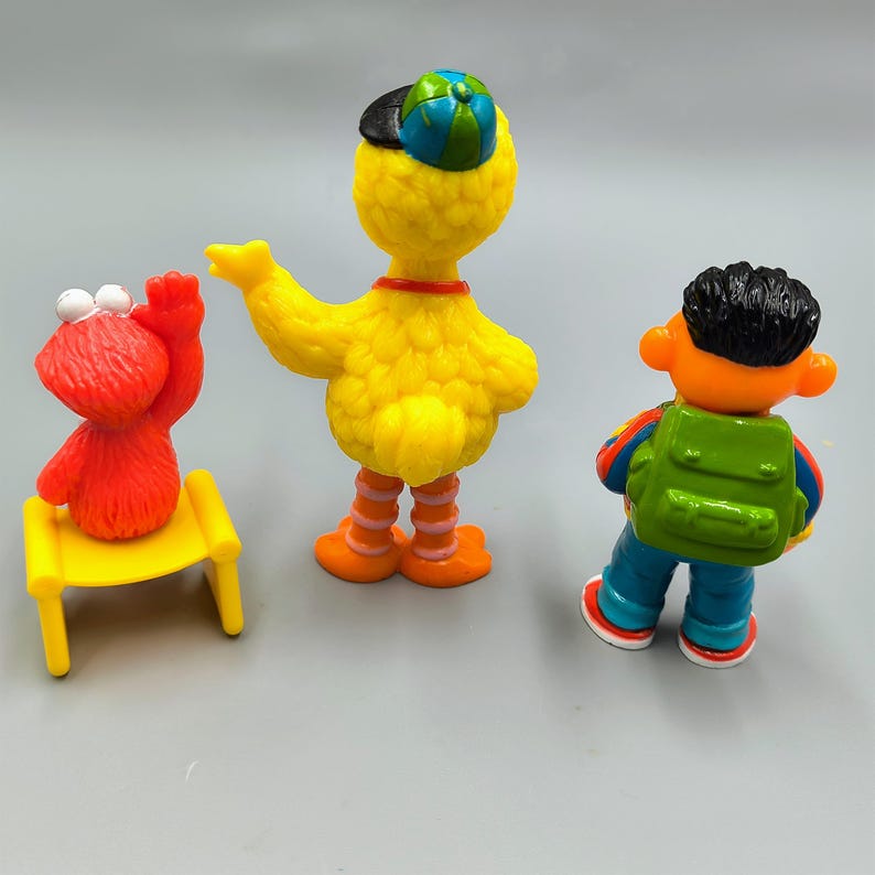 Sesame Street Camping Playset Figures Lot by Tyco 1995 Elmo Ernie Big ...