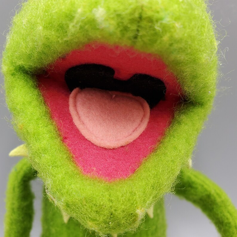 Muppets Kermit Plush Stuffed Animal Doll 850 Fisher Price Vintage - Etsy