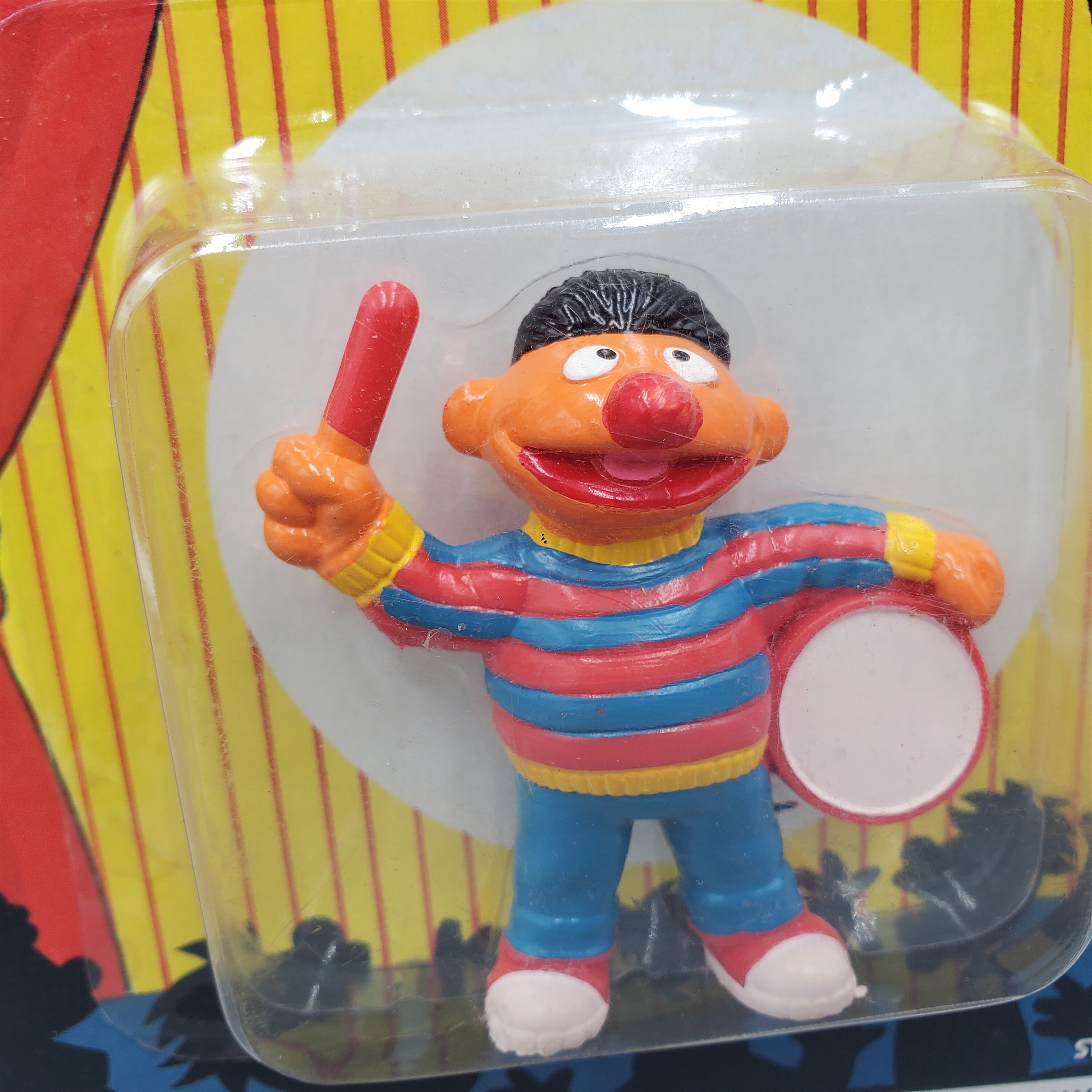 Ernie Drummer Pvc Figure Sesame Street Tara Toy Hong Kong Sealed 3 Inch ...