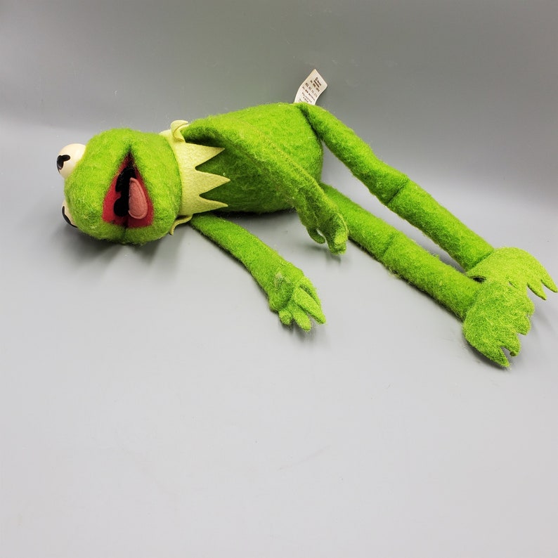 Muppets Kermit Plush Stuffed Animal Doll 850 Fisher Price Vintage - Etsy