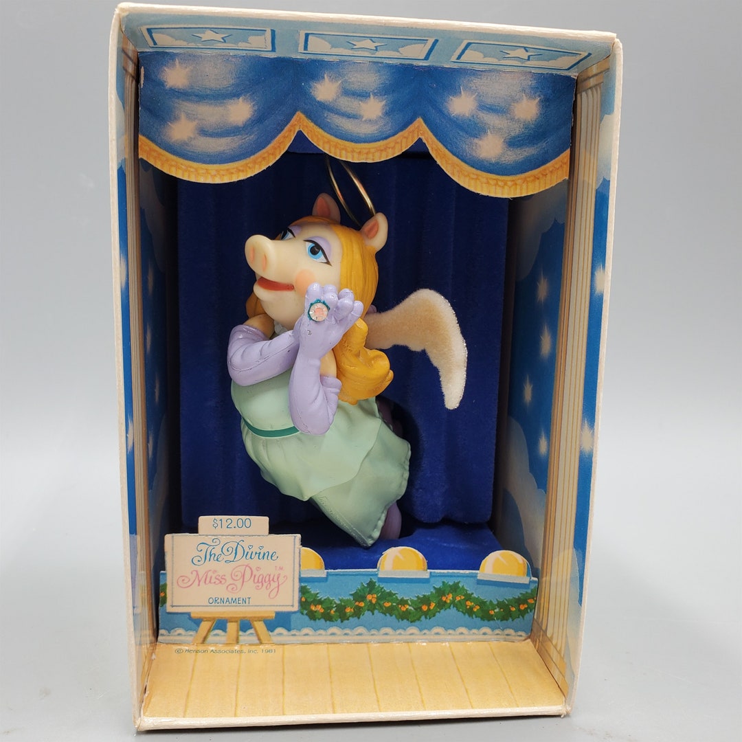 Miss Piggy Angel Christmas Ornament Muppets Hallmark Vintage in Box ...