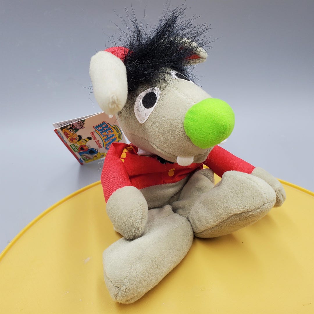 Benny Rabbit Bunny Plush Beanbag Sesame Street Bellhop Tyco 8 Inch - Etsy