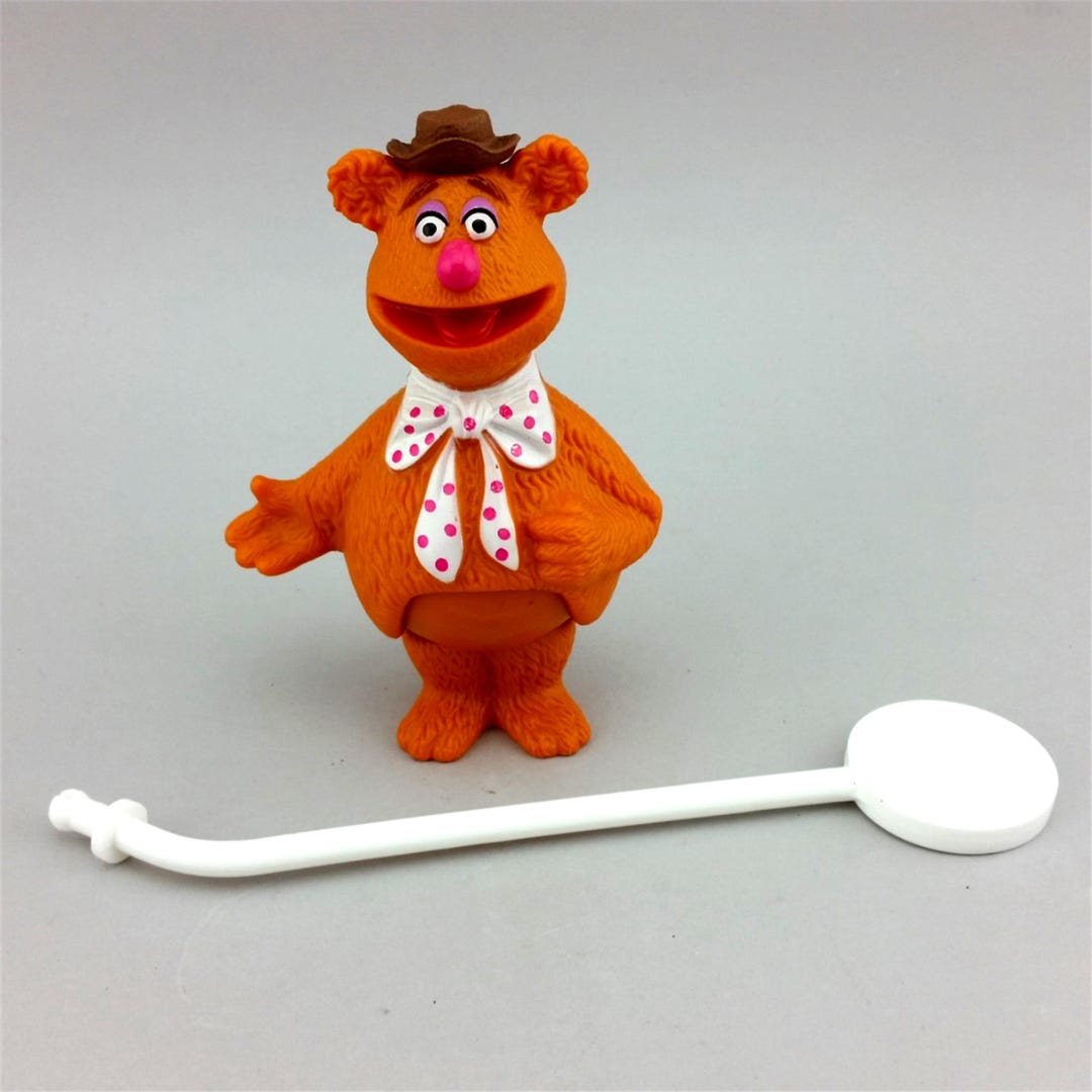 Muppets Fozzie Bear Stick Puppet Muppet Show Player Fisher Price ...