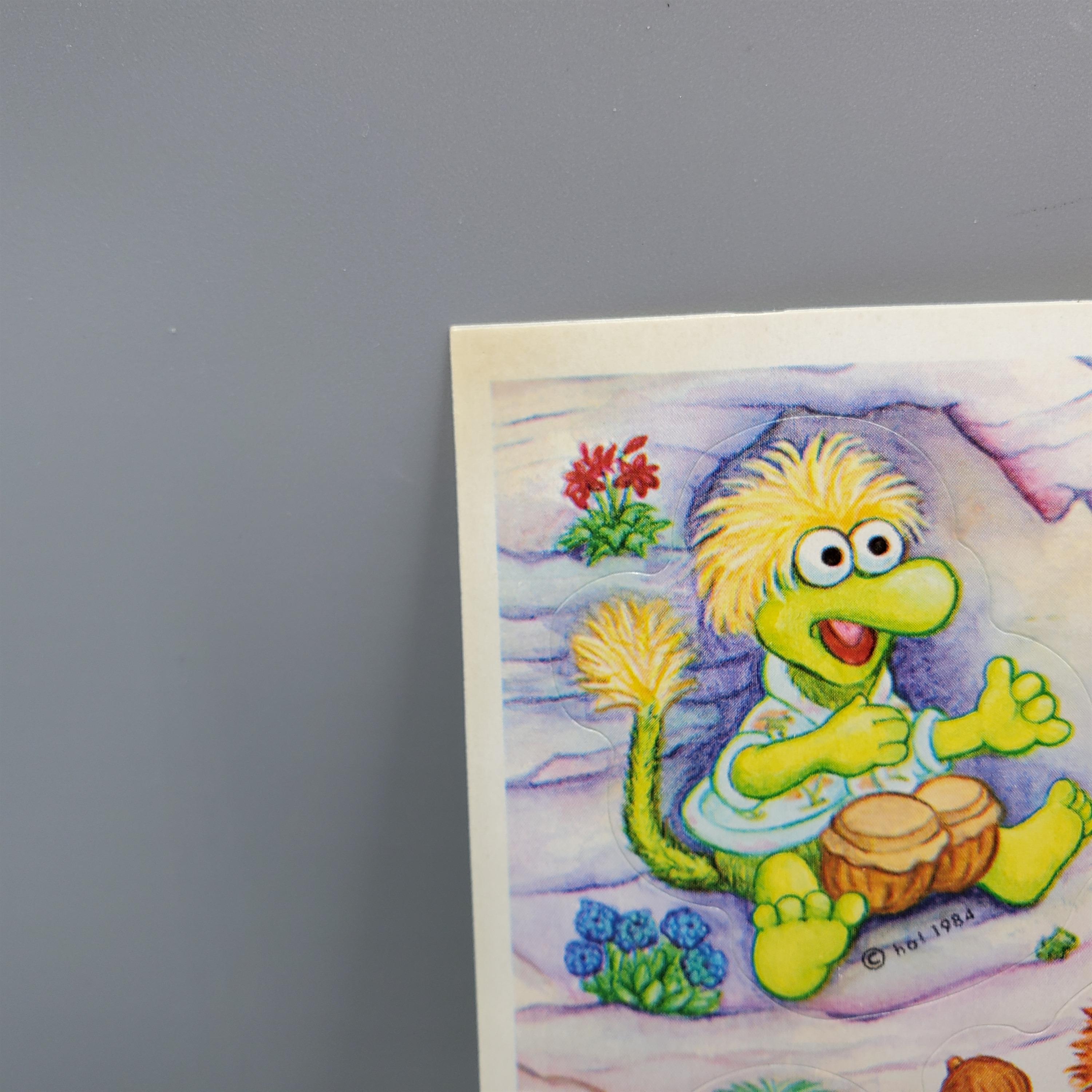 Vintage Fraggle Rock Stickers With Music Instruments 1984 One Sheet ...