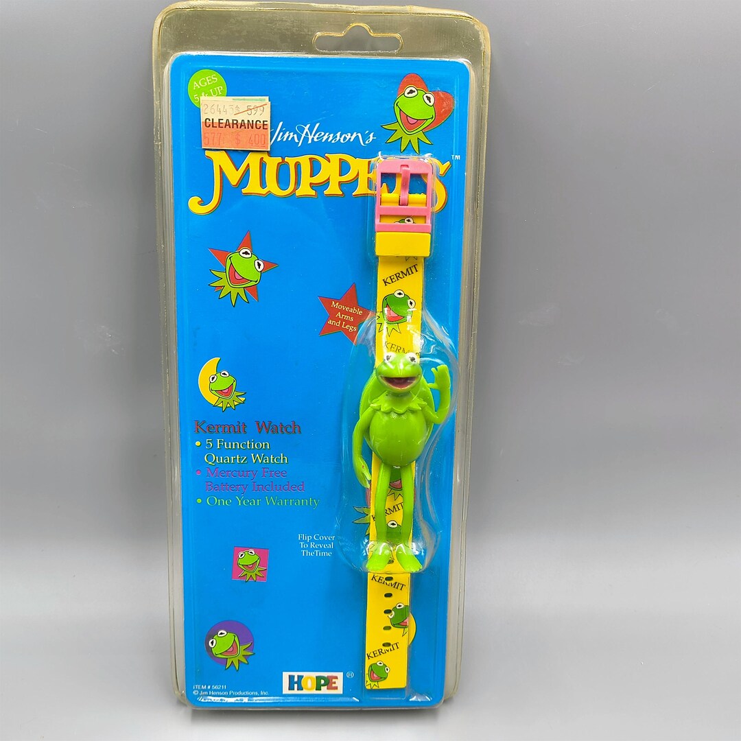 Muppets Kermit Green Digital Wrist Watch Vintage Sealed - Etsy