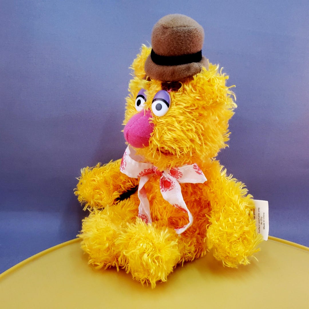 Muppets Fozzie Plush Furry Beanbag Doll Brown Hat Sababa Toys 8 - Etsy