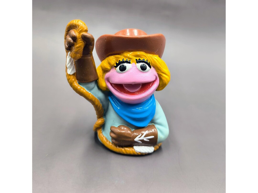 Rare Sesame Street Prairie Dawn Western Cowgirl Finger Puppet Applause ...