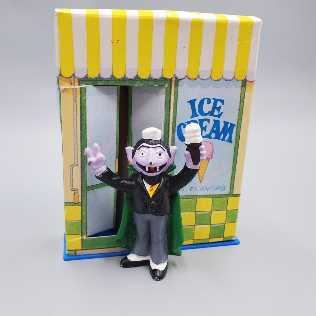 Count Ice Cream Shop Pvc Figure Collectible Playhouse Sesame Street 3 ...