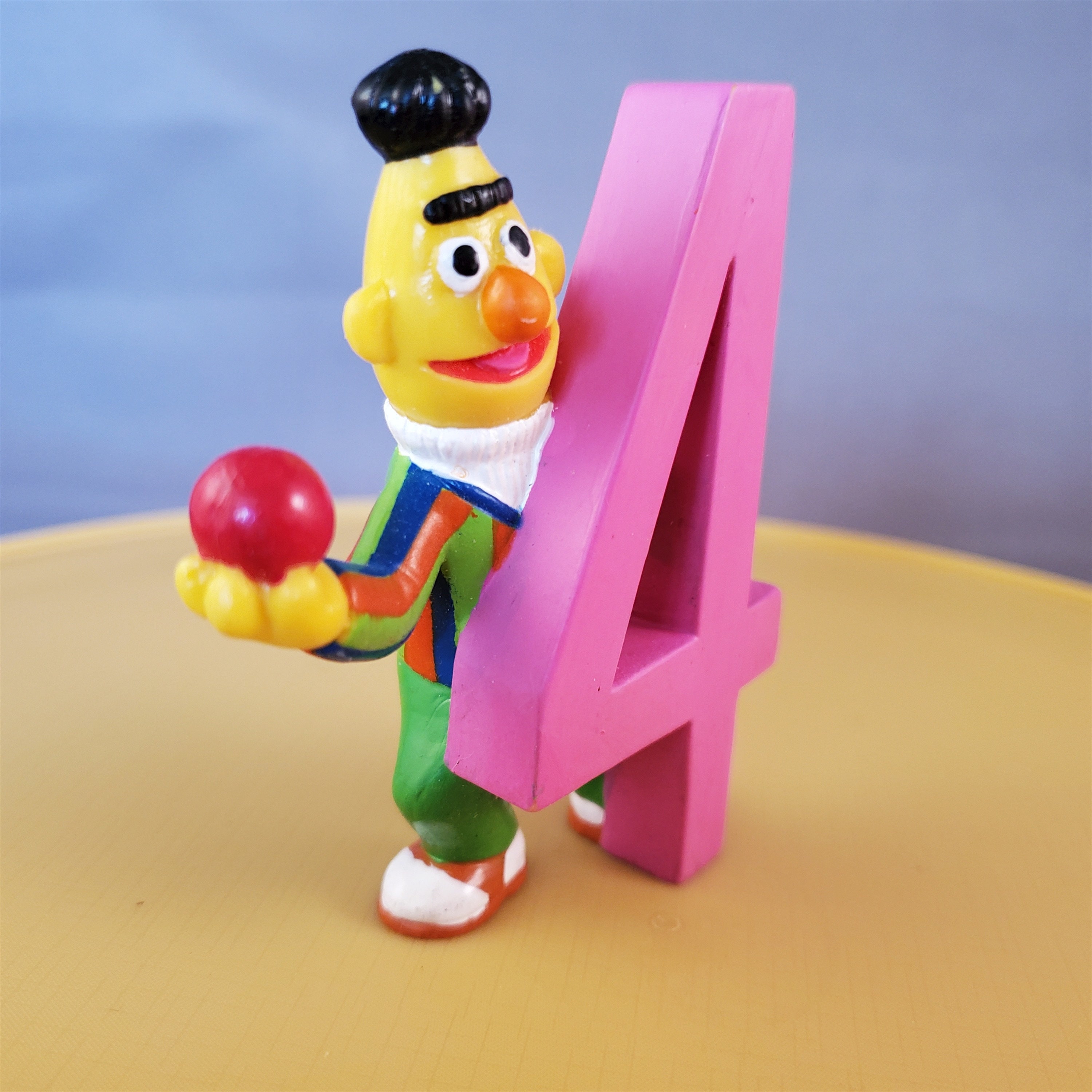 Sesame Street Juggling Bert Pvc Figure Number 4 Cake Topper Muppet 3 ...