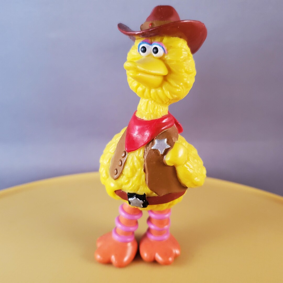 Sesame Street Sheriff Big Bird Pvc Figure Old West Series Cowboy ...