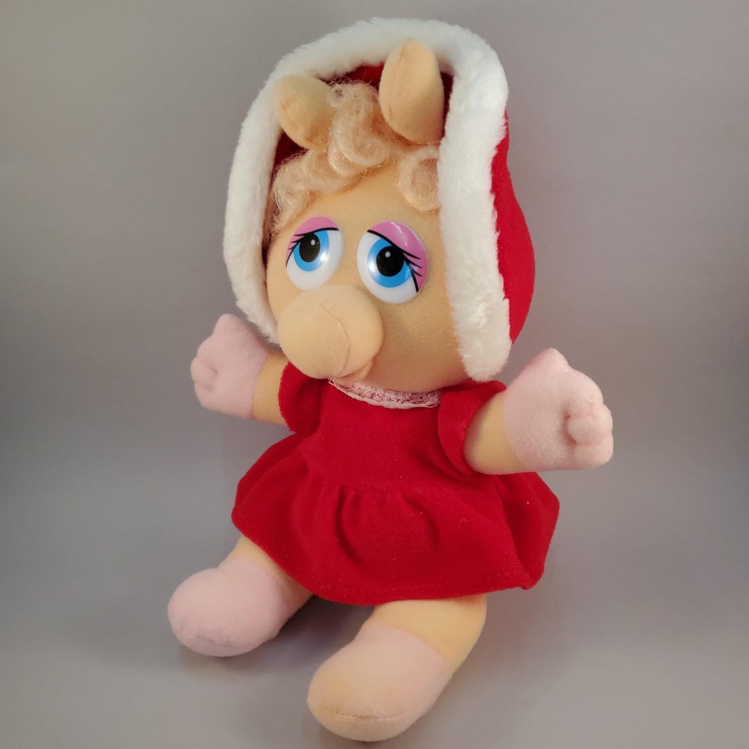 Baby Miss Piggy Muppet Babies Christmas Plush Doll Muppets 8 Inch ...
