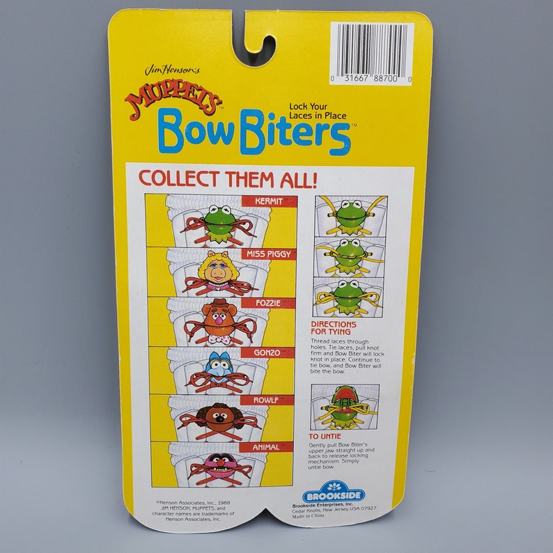 Muppets Miss Piggy Bow Biters for Shoelaces Vintage - Etsy