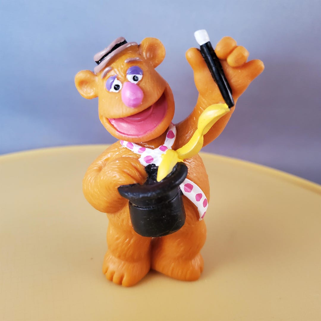 Miniland Muppets Fozzie Pvc Figure Magician Magic Show Portugal Vintage ...