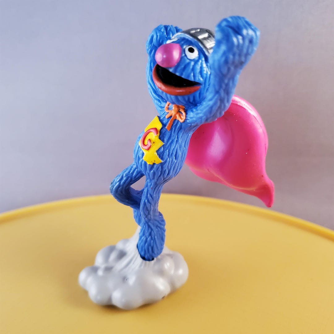 Super Grover Pvc Figure Sesame Street Shell Gas Applause 4 Inch - Etsy