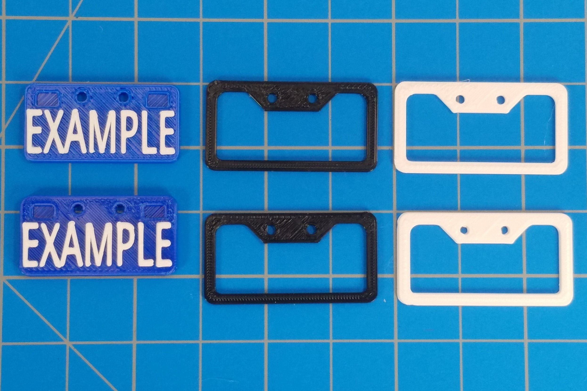 1:10 Scale Custom License Plate 2 Pack of Matching Plates - Etsy