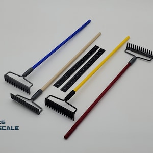 1:6 Scale Garden Rake 3D Printed Miniature Prop Action Figure Doll ...