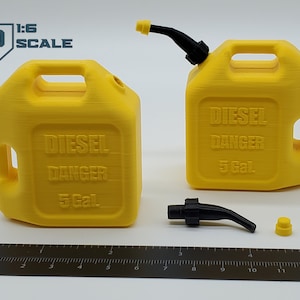 1:6 Scale Diesel Can "5 Gallon" 3D Printed Miniature Accessory Action ...