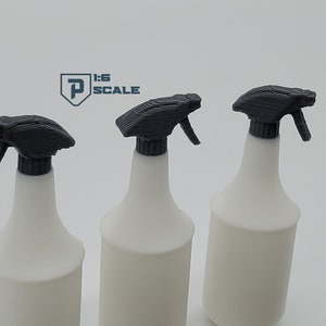 1:6 Scale Spray Bottle 2 Pack 3D Printed Miniature Prop Action Figure ...