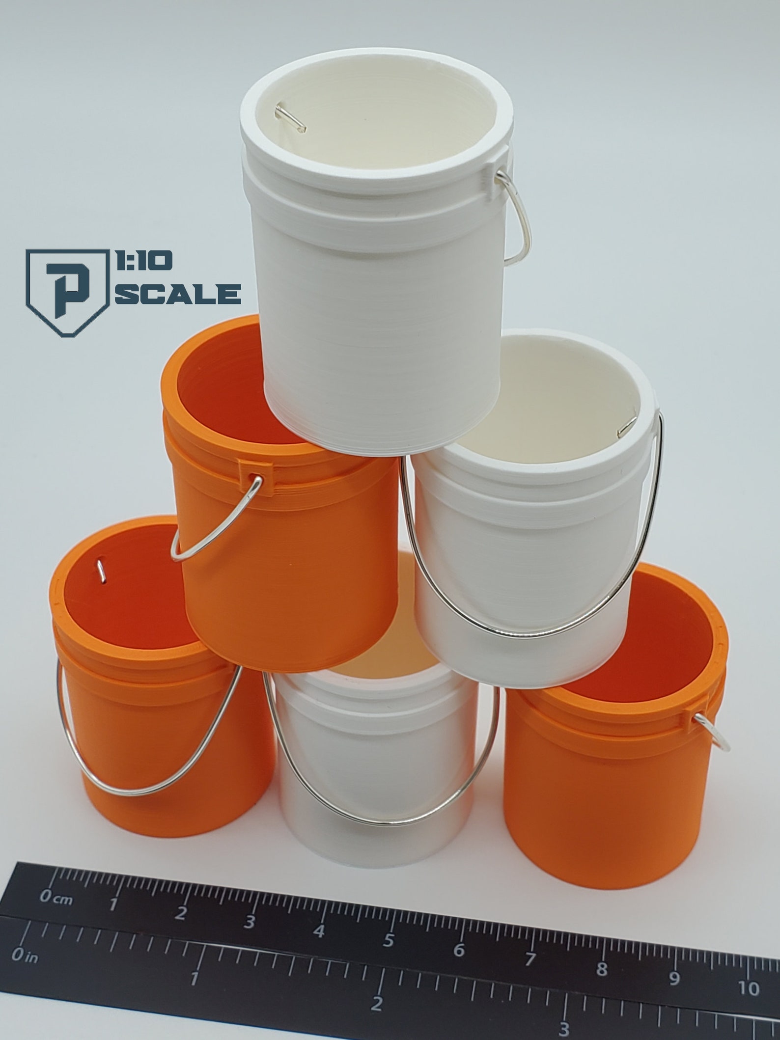 1:10 Scale 5 Gal. Bucket 6 Pack Multiple Color Options 3D - Etsy