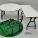 1:6 Scale Round Folding Card Table 3D Printed Miniature Prop Action ...