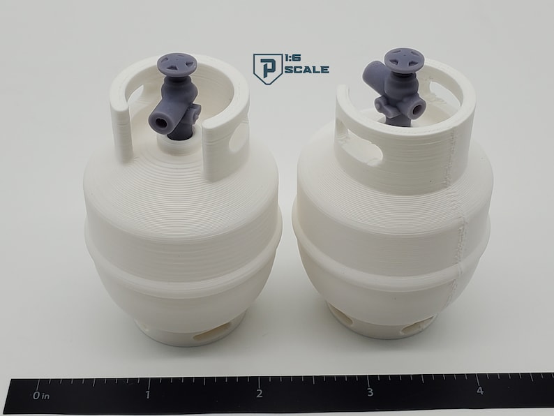 1:6 Scale Propane Tank 3D Printed Miniature Model Garage Diorama Action ...