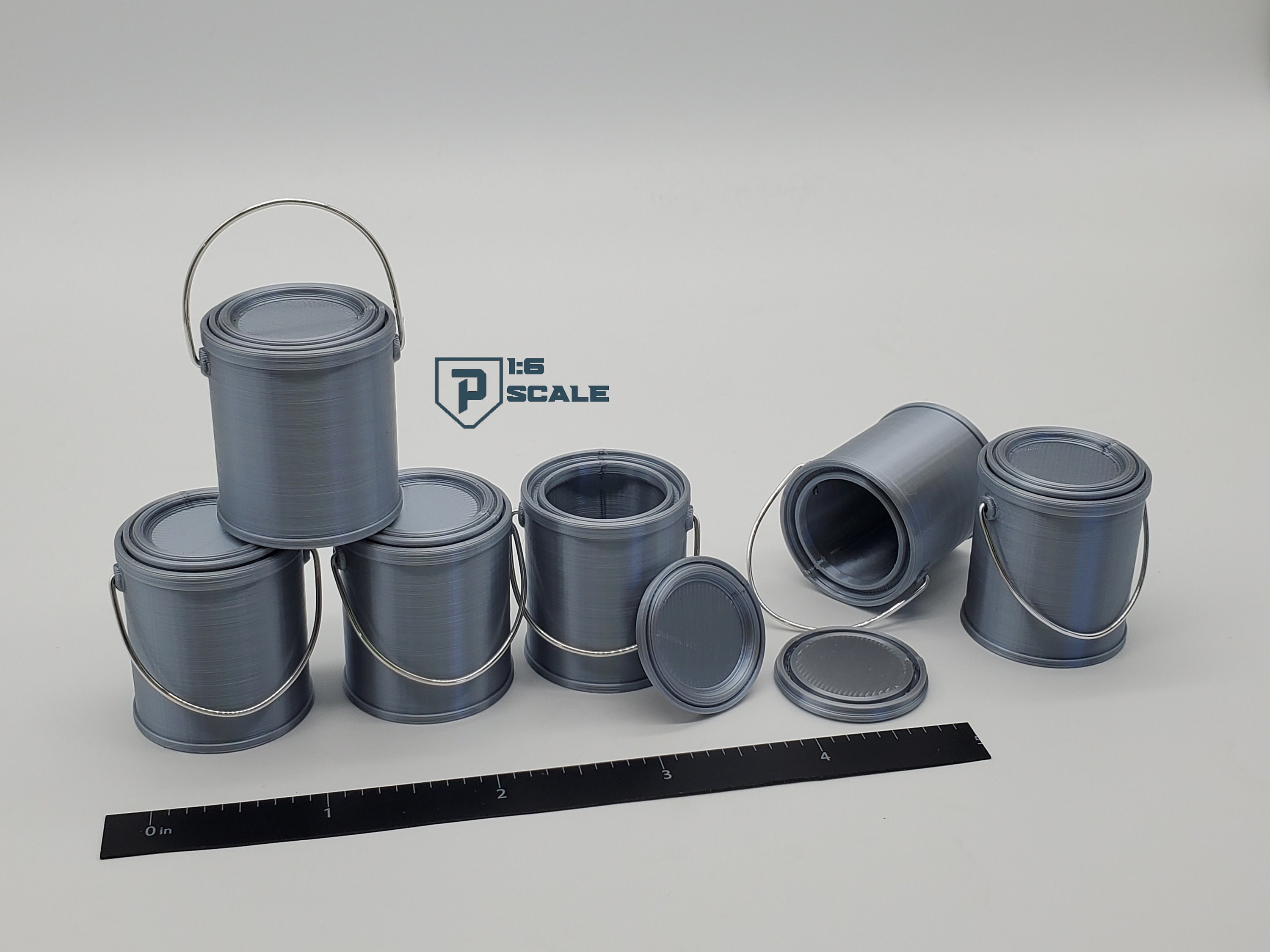 1:6 Scale Paint Can 1 Gallon 3D Printed Miniature Prop Action Figure ...