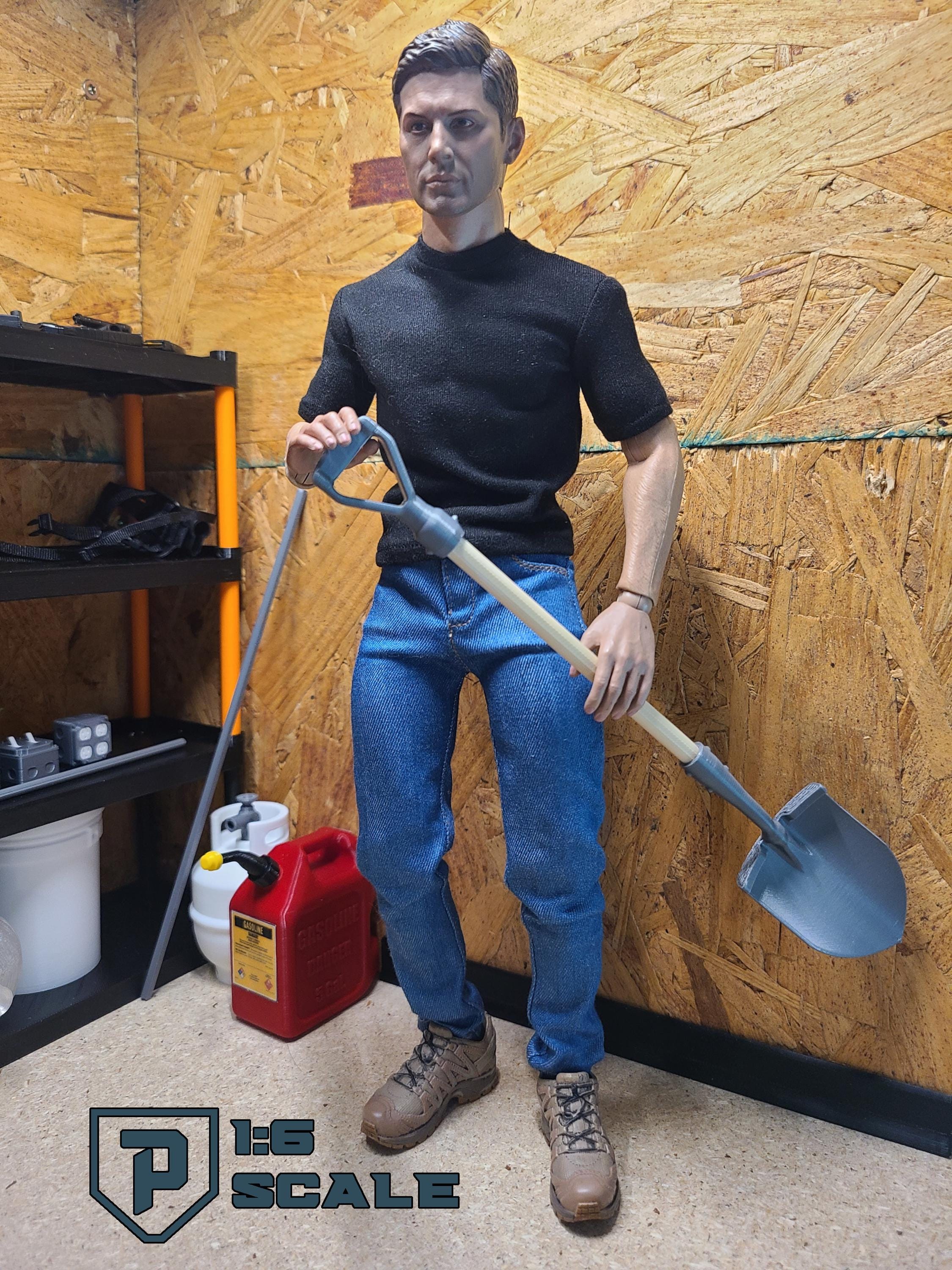 1:6 Scale Garden Spade Shovel 3D Printed Miniature Prop Action Figure ...