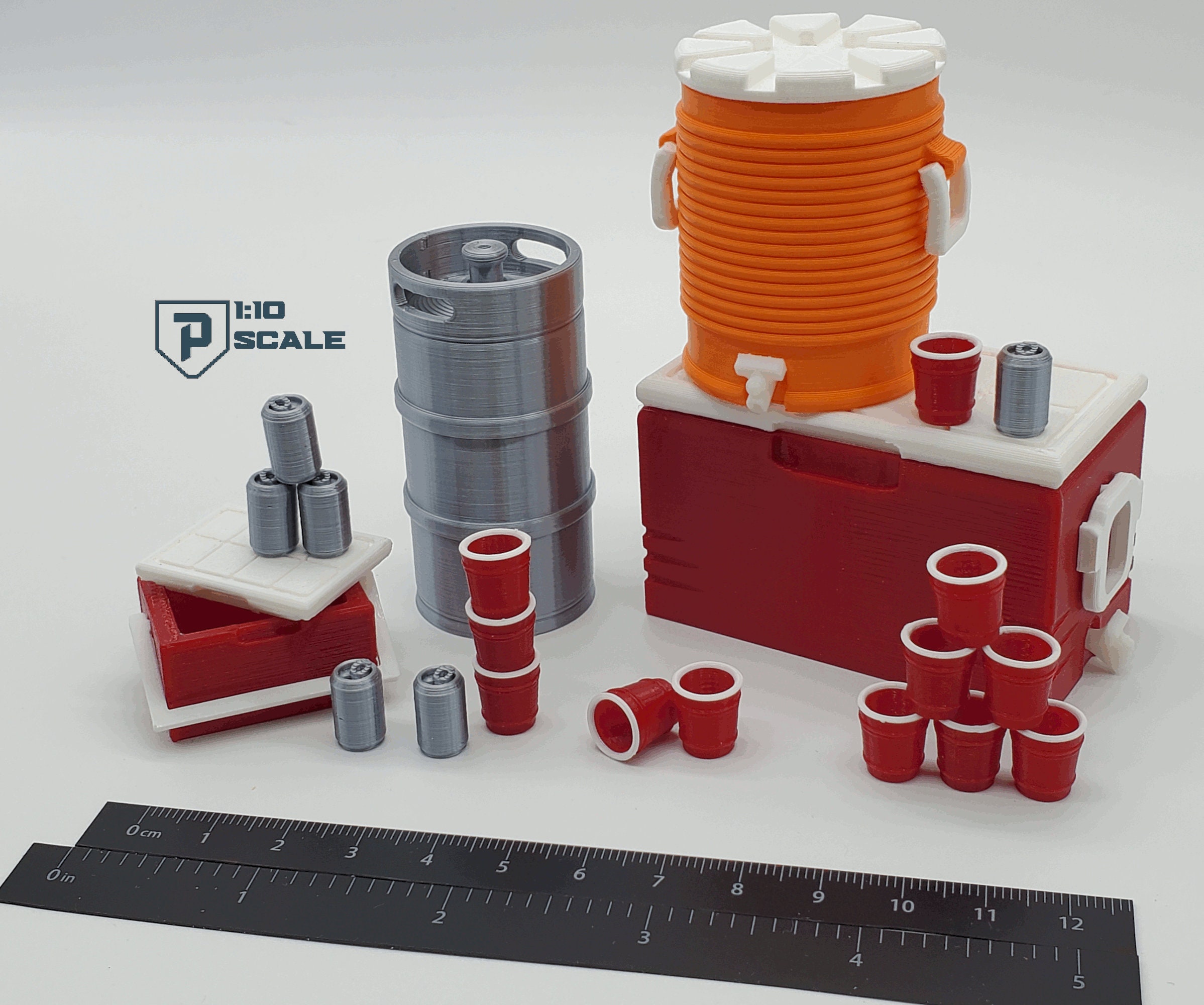 1:10 Scale Party Pack - Multiple Color Options 3D Printed Miniature ...