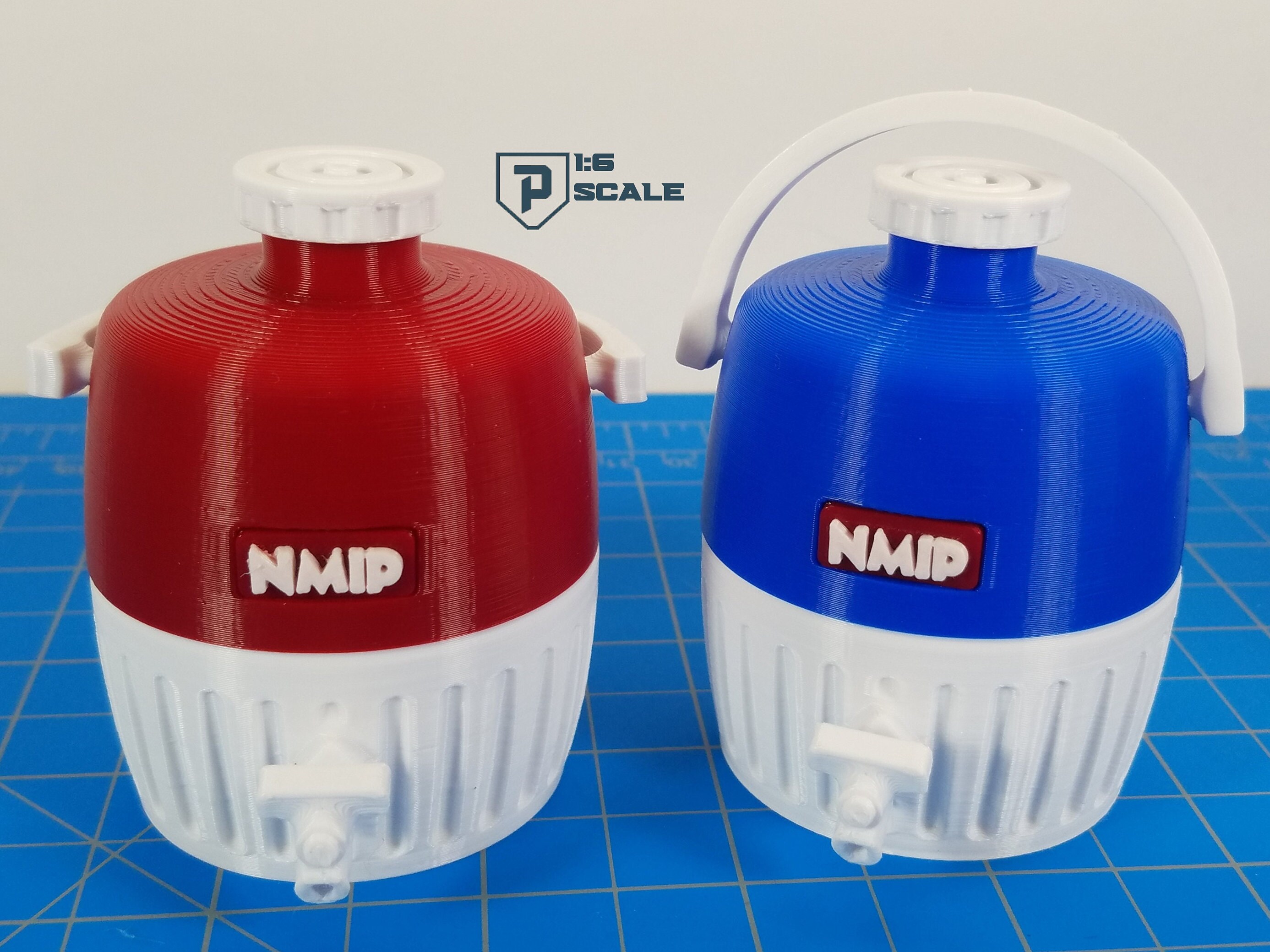 1:6 Scale Water Jug Vintage Style 3D Printed Miniature Prop Action ...