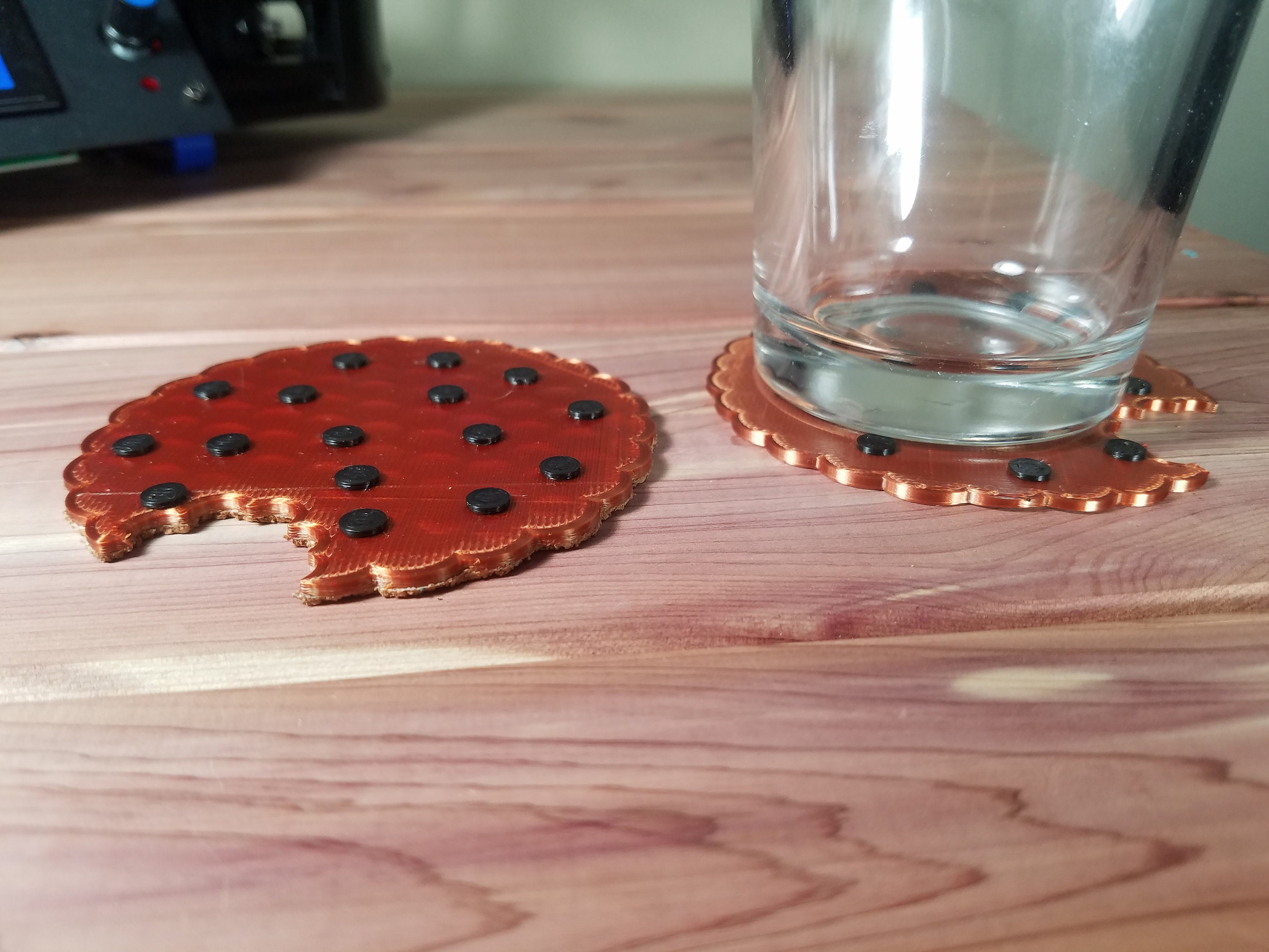 Chocolate Chip Cookie Coaster With Cork Backing Gift for - Etsy