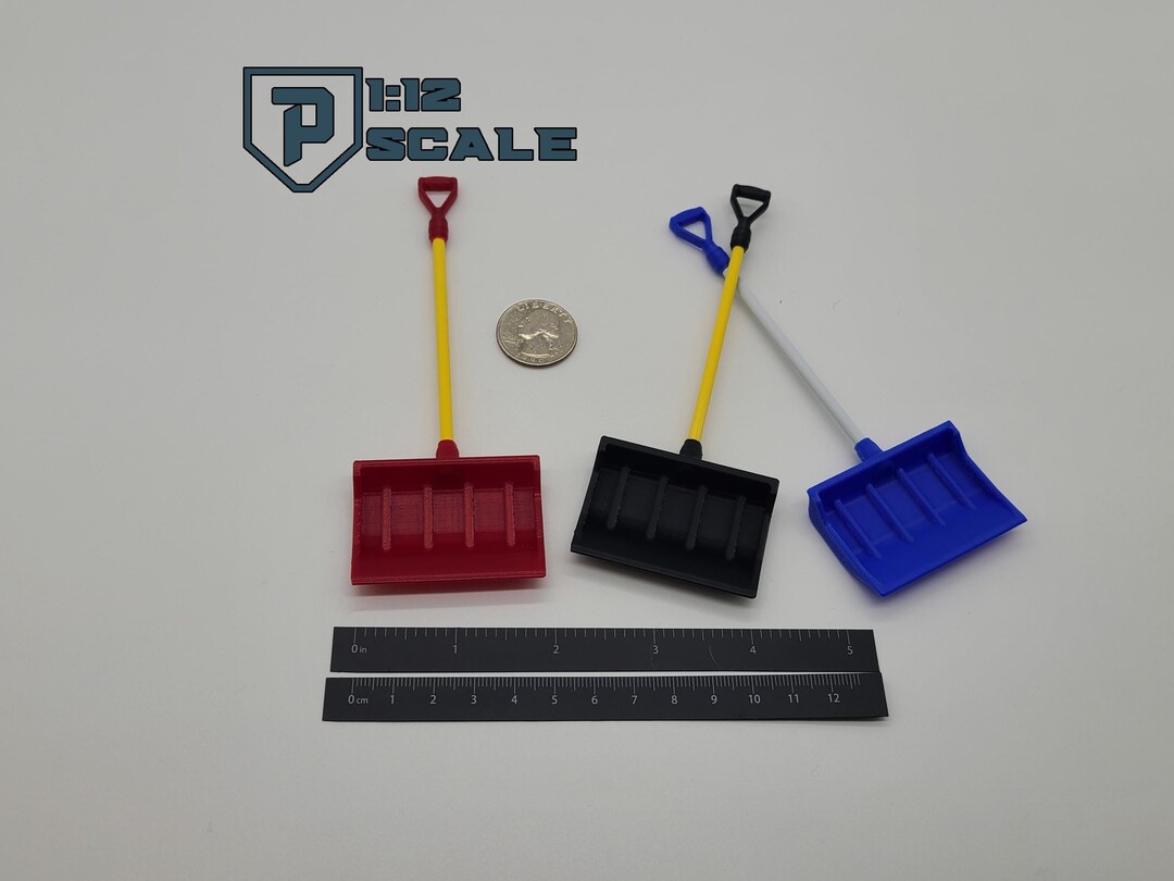 1:12 Scale Snow Shovel 3D Printed Miniature Prop Action Figure Doll ...