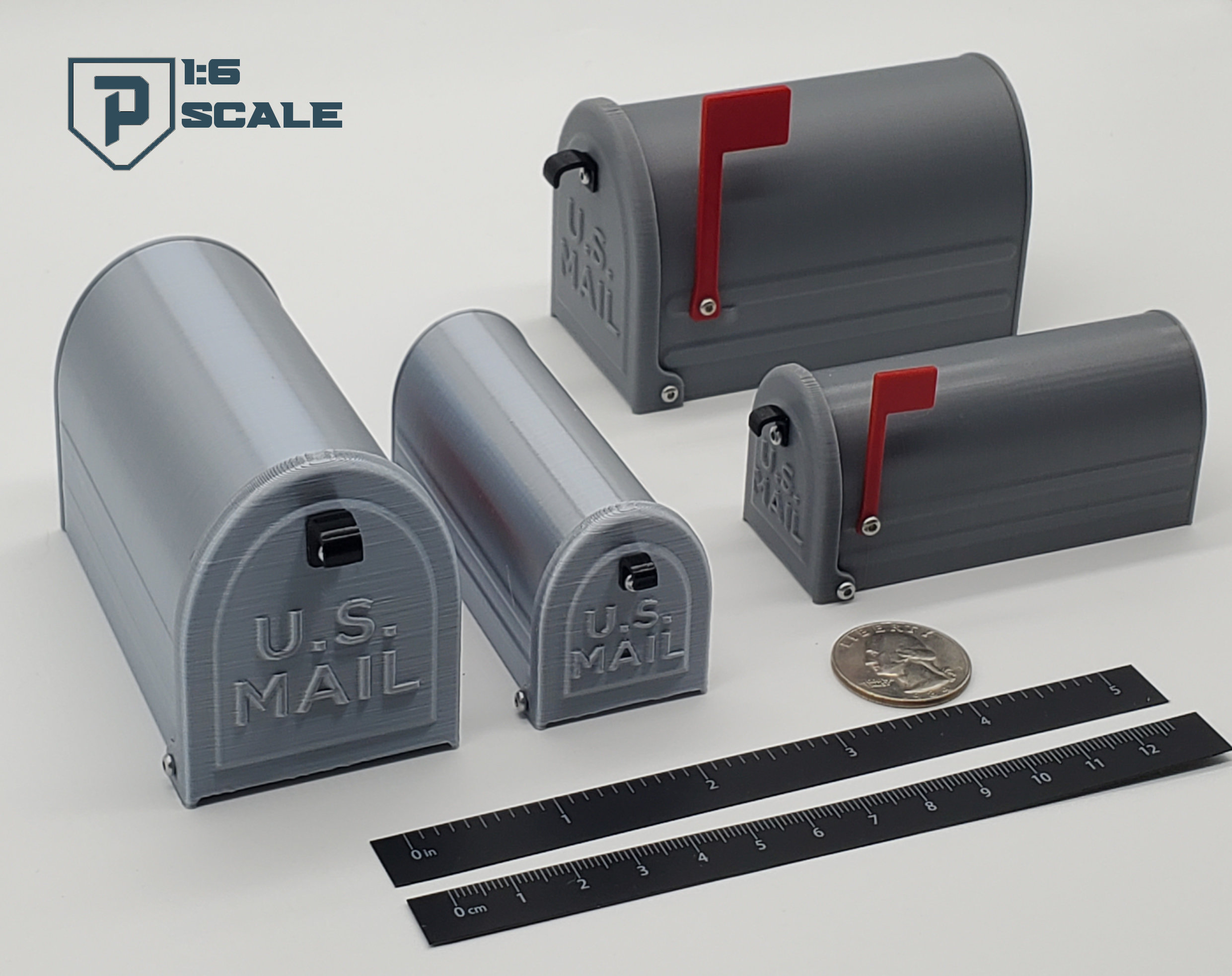 1:6 Scale Mailbox 2 Sizes Small Container 3D Printed Miniature ...