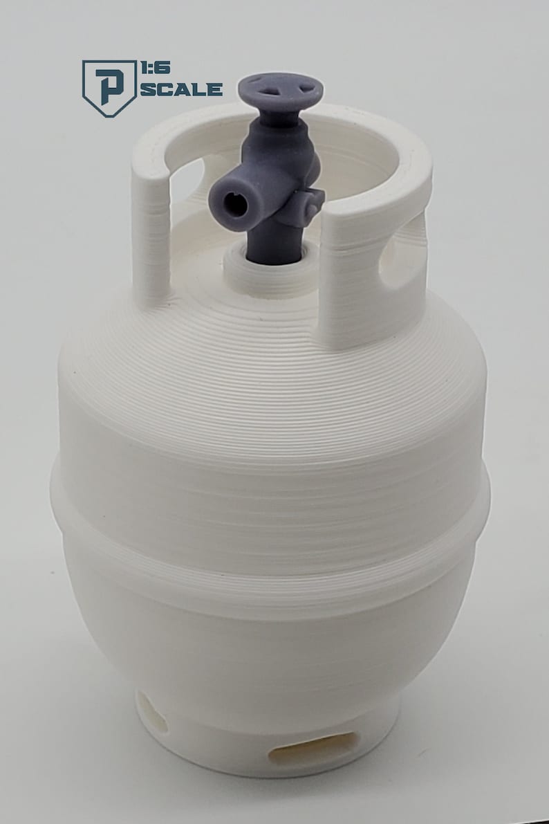 1:6 Scale Propane Tank 3D Printed Miniature Model Garage Diorama Action ...