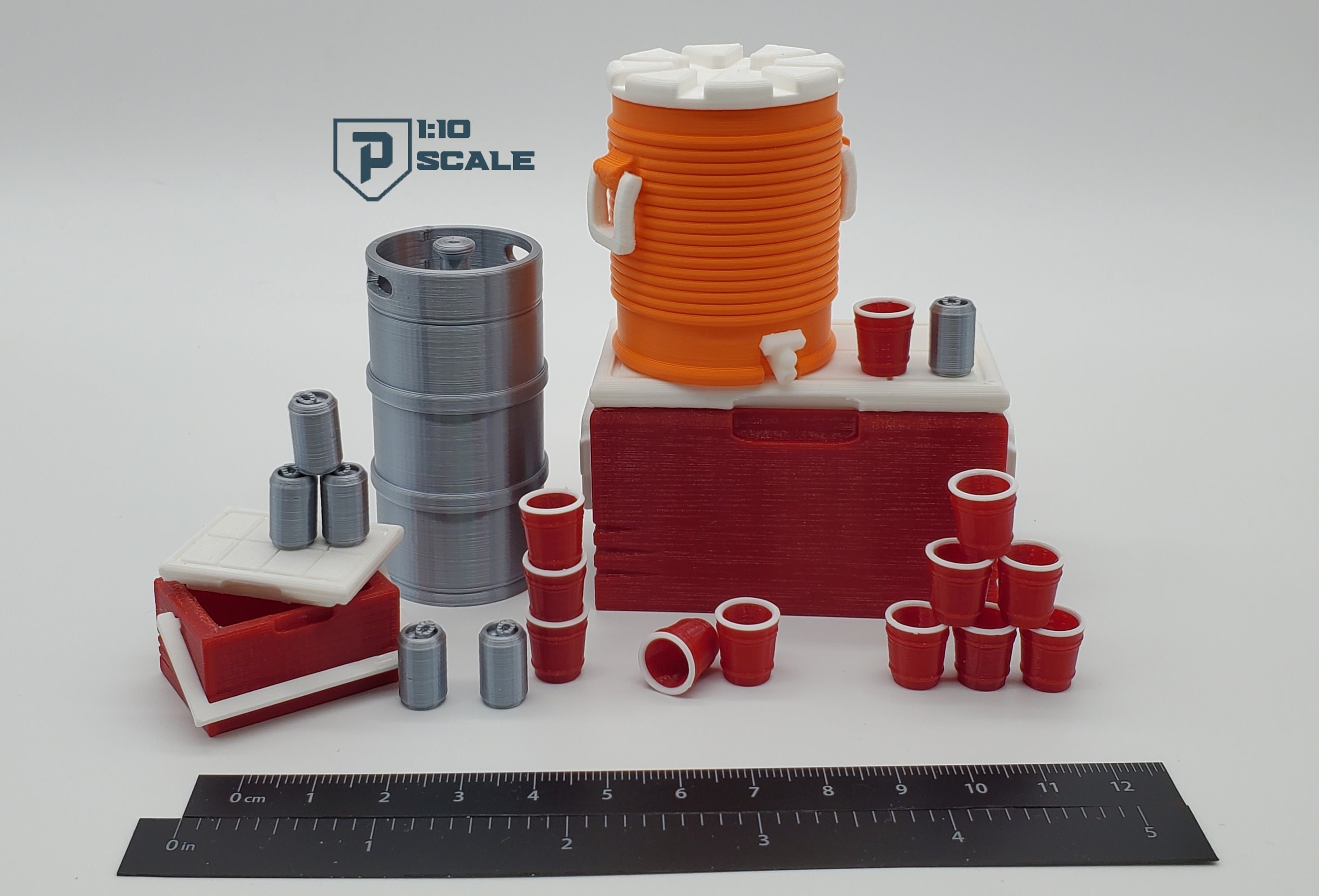 1:10 Scale Party Pack - Multiple Color Options 3D Printed Miniature ...