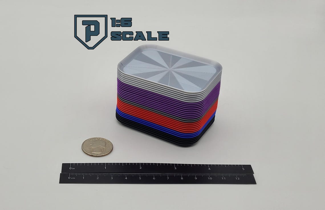 1:6 Scale Food Trays 4 Pack 3D Printed Miniature Prop Action Figure ...