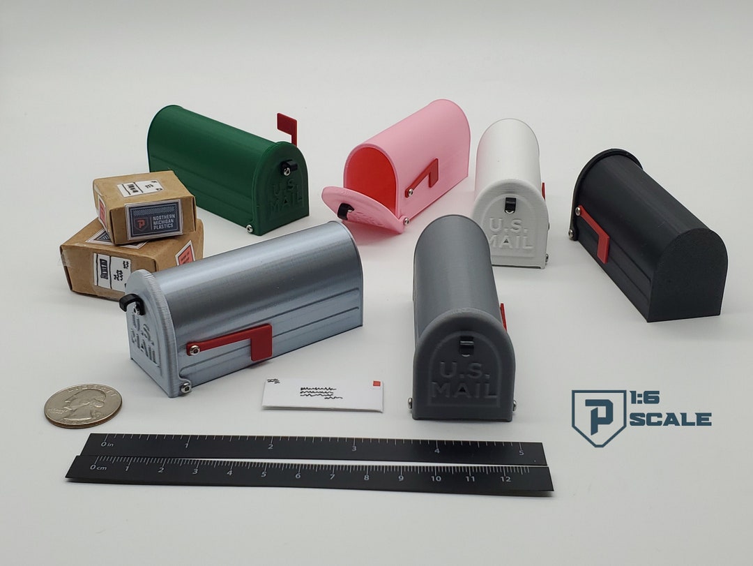 1:6 Scale Mailbox 2 Sizes Small Container 3D Printed Miniature ...