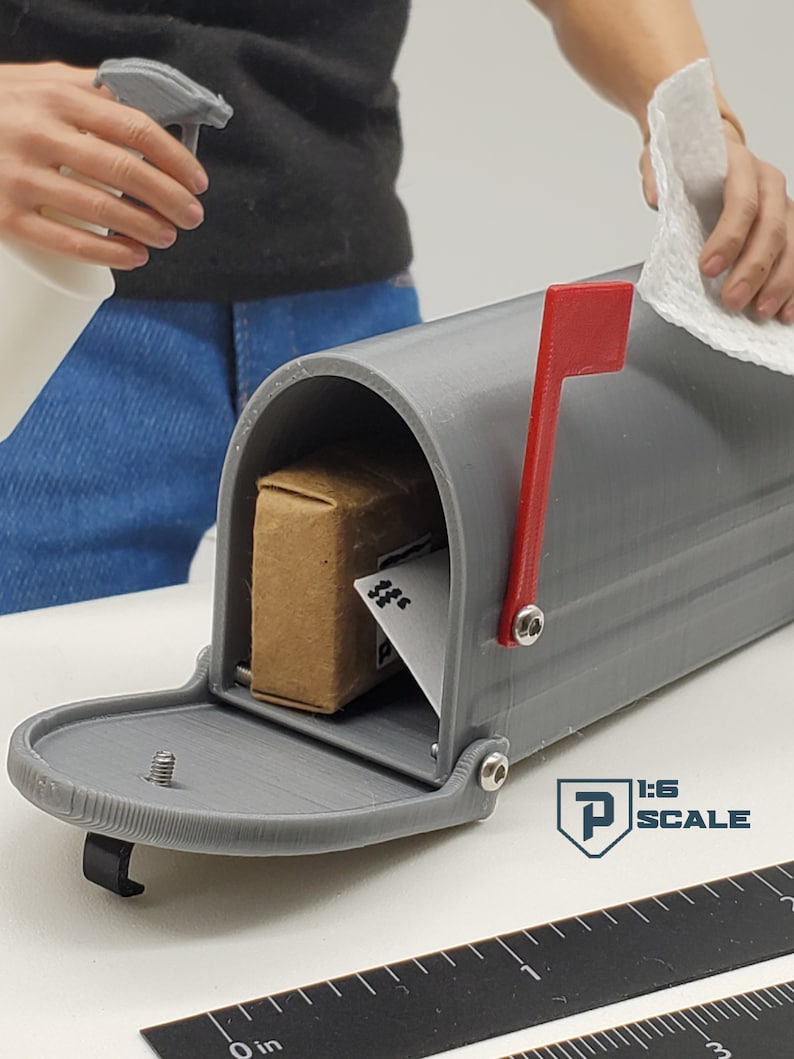 1:6 Scale Mailbox 2 Sizes Small Container 3D Printed Miniature ...