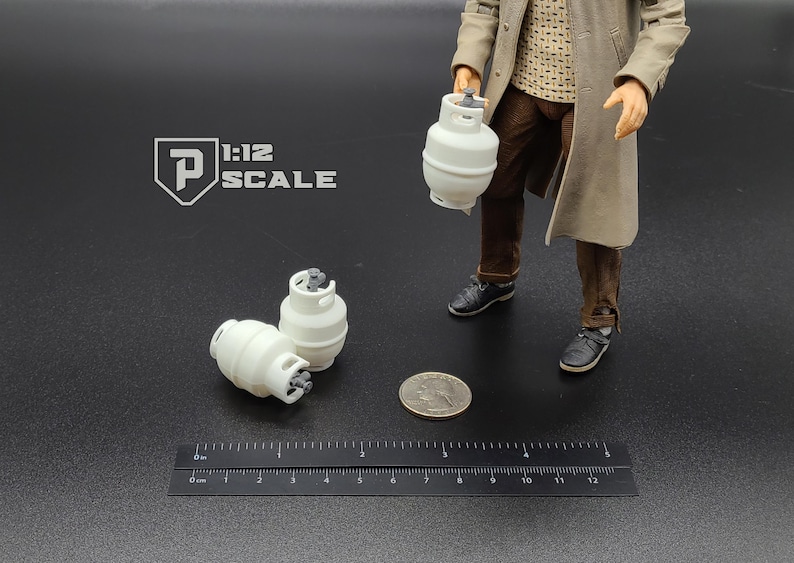 1:12 Scale Propane Tank 3D Printed Miniature Model Garage Diorama ...