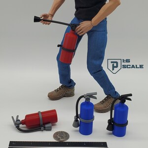 1:6 Scale Fire Extinguisher 3D Printed Miniature Accessory Action ...