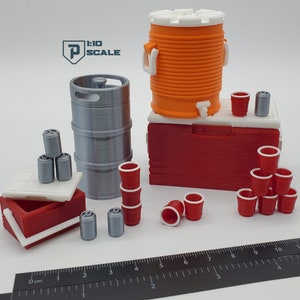1:10 Scale Party Pack - Multiple Color Options 3D Printed Miniature ...