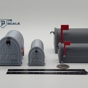 1:6 Scale Mailbox 2 Sizes Small Container 3D Printed Miniature ...