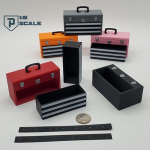 1:6 Scale Toolbox Small Container 3D Printed Miniature Accessory Action ...