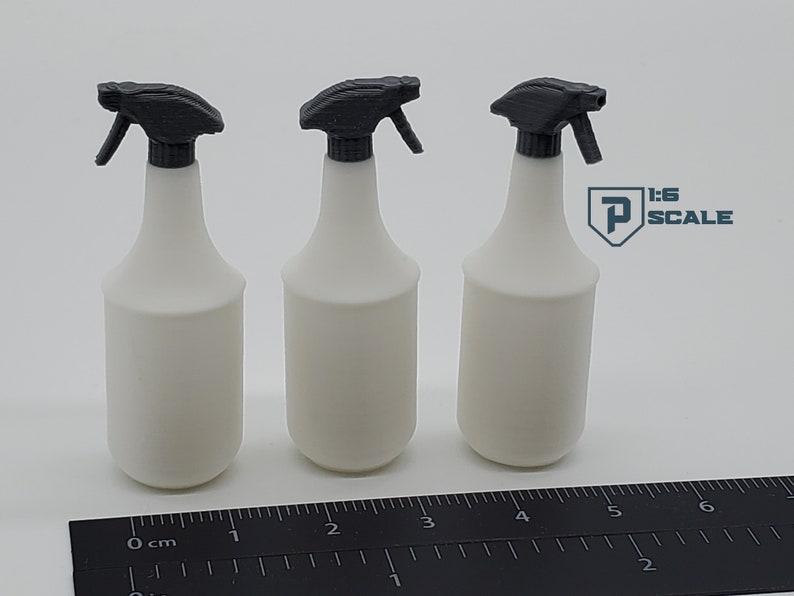 1:6 Scale Spray Bottle 2 Pack 3D Printed Miniature Prop Action Figure ...